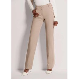 Madeleine Mode MADELEINE Schmale Jeans im Five-Pocket-Style in taupe | Gr.: 17