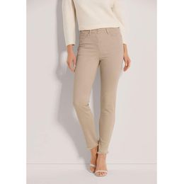 Madeleine Mode MADELEINE Mid Waist Skinny-Hose mit Fransen in berber | Gr.: 44