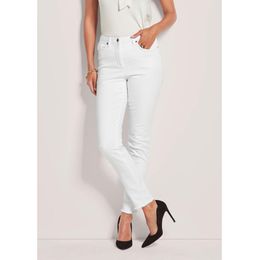 Madeleine Mode MADELEINE Schmale Jeans im Five-Pocket-Style in wollwei&szlig; | Gr.: 48