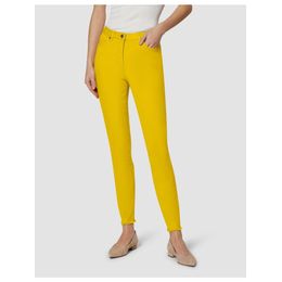 Madeleine Mode MADELEINE Mid Waist Skinny-Hose mit Fransen in sonnengelb | Gr.: 36