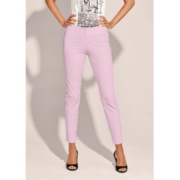 Madeleine Mode MADELEINE Schlanke Stretch-Hose mit Vichy-Karo in rosa | Gr.: 40