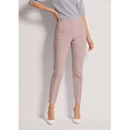 Madeleine Mode MADELEINE Schlanke Stretch-Hose mit Biesen in dunkelpuder | Gr.: 46