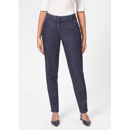 Madeleine Mode MADELEINE Bundfalten-Hose mit konischem Bein in darkblue | Gr.: 38