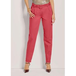 Madeleine Mode MADELEINE Bundfalten-Hose mit konischem Bein in rosenholz | Gr.: 36