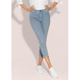 Madeleine Moderne Steinchen-Jeans in 7/8-L&auml;nge in bleached | Gr.: 40