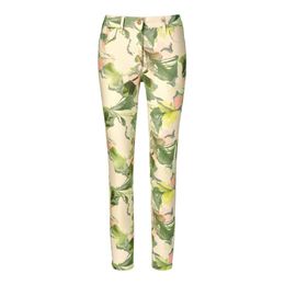 Madeleine Mode MADELEINE Hose mit Blumenmuster in wollwei&szlig; / multicolor | Gr.: 34