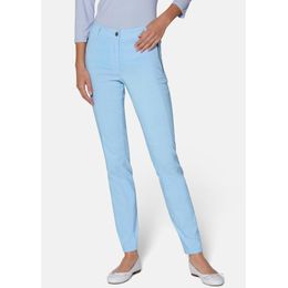 Madeleine Mode MADELEINE Enge Hose mit Rei&szlig;verschlusstaschen in bleu | Gr.: 38