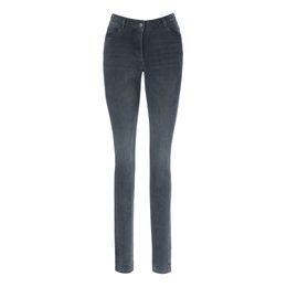 Madeleine Mode MADELEINE Enge Jeans mit Raffung in grey | Gr.: 23