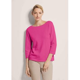 Madeleine Mode MADELEINE Kaschmirpullover mit U-Boot-Ausschnitt in magenta | Gr.: 36