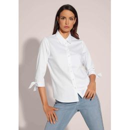 Madeleine Mode MADELEINE Elegantes Blusenshirt mit Schleifen&auml;rmeln in wei&szlig; | Gr.: 40