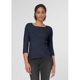 Madeleine Mode MADELEINE Kaschmirpullover mit U-Boot-Ausschnitt in marine | Gr.: 34