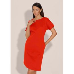 Madeleine Mode MADELEINE Jerseykleid in angesagter H-Linie in blutorange | Gr.: 36