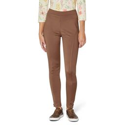 Madeleine Mode MADELEINE Leggings mit Saumzippern in nougatbraun | Gr.: 36