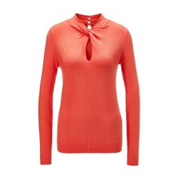 Madeleine Mode MADELEINE Pullover mit Knoten am Stehkragen in melba | Gr.: 36