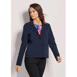Madeleine Mode MADELEINE Trendiger Blazer mit grafischem Muster in marine | Gr.: 38