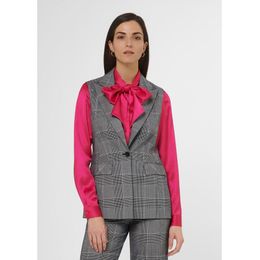 Madeleine Mode MADELEINE Klassisch-elegante Glencheck-Weste in schwarz / wollwei&szlig; | Gr.: 34