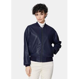Madeleine Mode MADELEINE Bomberjacke in cooler Leder-Optik in nachtblau | Gr.: 38