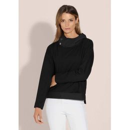 Madeleine Mode MADELEINE Sweatshirt mit Kapuze in schwarz | Gr.: 40