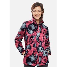 Madeleine Mode MADELEINE Steppjacke mit floralem Print in schwarz / multicolor | Gr.: 40