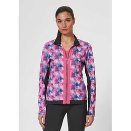 Madeleine Mode MADELEINE Jacke mit Bl&auml;tterprint in erdbeerpink / multicolor | Gr.: 42