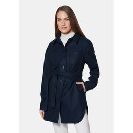 Madeleine Mode MADELEINE Hemdjacke mit Bindeg&uuml;rtel in marine | Gr.: 38