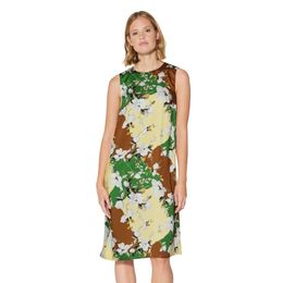Madeleine Mode MADELEINE &Auml;rmelloses Kleid mit Blumenmuster in hellgr&uuml;n / multicolor | Gr.: 42