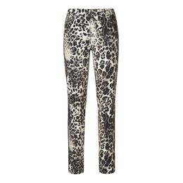 Madeleine Mode MADELEINE Bedruckte Stretch-Hose mit Unikat-Print in schwarz / multicolor | Gr.: 22