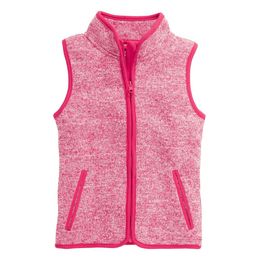 Playshoes Strickfleece-Weste in Pink | Gr.: 86