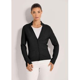 Madeleine Mode MADELEINE Sportiver Blazer mit Stehkragen in schwarz | Gr.: 44