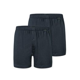 Schiesser Boxershorts Singel-Jersey in Nachtblau | Gr.: XXL