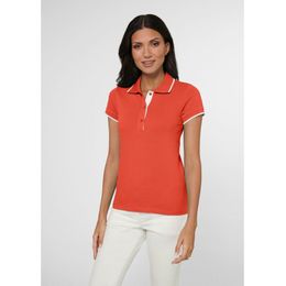 Madeleine Mode MADELEINE Sportives Poloshirt mit Halbarm in blutorange | Gr.: 44