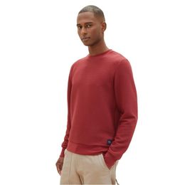 Tom Tailor Sweatshirt QUILTED SWEAT in Rot | Gr.: XL