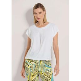 Madeleine Mode MADELEINE Leichtes Kurzarm-Shirt mit Rundhalsausschnitt in wollwei&szlig; | Gr.: 46