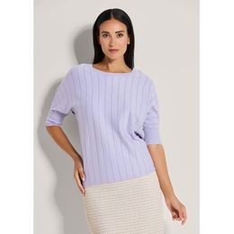 Madeleine Mode MADELEINE Oversize-Pullover mit Glanz-Effekt in hellamethyst | Gr.: 34