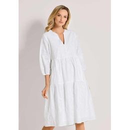 Madeleine Mode MADELEINE Weit schwingendes Tunika-Kleid in wei&szlig; | Gr.: 36