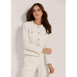 Madeleine Mode MADELEINE Eleganter Kurzblazer mit Taschen in kiesel | Gr.: 40