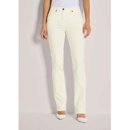Madeleine Mode MADELEINE Gerade Five-Pocket-Jeans mit Stretch in wollwei&szlig; | Gr.: 19