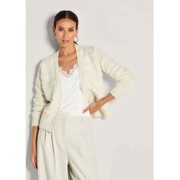 Madeleine Moderne Oversized-Jacke mit V-Ausschnitt in wollwei&szlig; | Gr.: 44