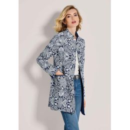 Madeleine Mode MADELEINE Gehrock mit Jacquard-Muster in marine / wollwei&szlig; | Gr.: 38