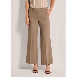 Madeleine Mode MADELEINE Weite Hose mit B&uuml;gelfalten in caramel / melange | Gr.: 40
