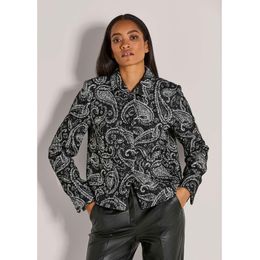 Madeleine Moderner Businessblazer mit Paisley-Muster in schwarz / wollwei&szlig; | Gr.: 46