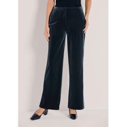 Madeleine Mode MADELEINE Elegante Hose mit luxuri&ouml;sem Touch in marine | Gr.: 19