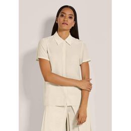 Madeleine Mode MADELEINE Elegante Sommerbluse mit Hemdkragen in perlwei&szlig; | Gr.: 44