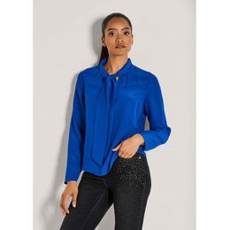 Madeleine Mode MADELEINE Elegante Bluse mit V-Ausschnitt in royalblau | Gr.: 36