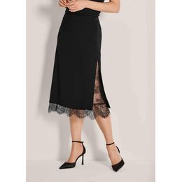 Madeleine Mode MADELEINE Eleganter A-Linien-Rock mit Rei&szlig;verschluss in schwarz | Gr.: 40