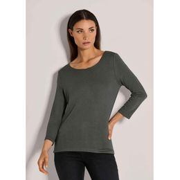 Madeleine Mode MADELEINE Elegantes Glanzshirt mit Viskose-Stretch in bleigrau | Gr.: 40