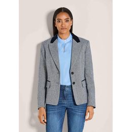 Madeleine Mode MADELEINE Businessblazer mit Reverskragen in marine / rauchblau | Gr.: 48