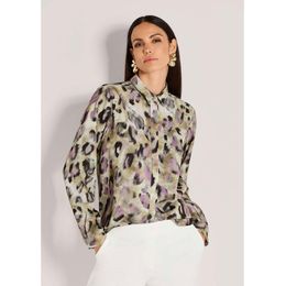 Madeleine Mode MADELEINE Modische Bluse mit Animal-Print in schwarz / malve / multicolor | Gr.: 34
