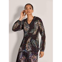 Madeleine Mode MADELEINE Elegante Chiffon-Tunika mit V-Ausschnitt in multicolor | Gr.: 36