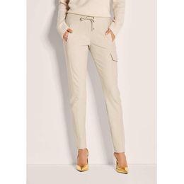 Madeleine Mode MADELEINE Cargo-Jerseyhose mit Kordelzug in perlwei&szlig; | Gr.: 20